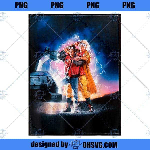 Back To The Future Time Travel Movie Poster Graphic PNG, Movies PNG, B ...