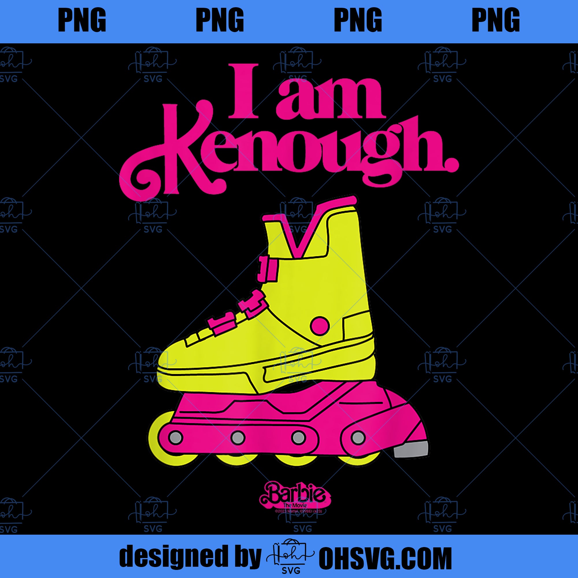 Barbie The Movie I Am Kenough Rollerblades PNG, Movies PNG, Barbie PNG ...