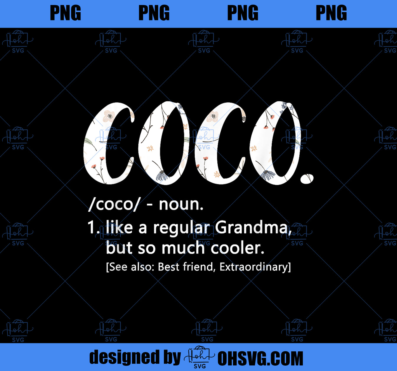 Coco s for Women Mothers Day idea Cute Grandma Coco PNG, Mom PNG, Moth ...