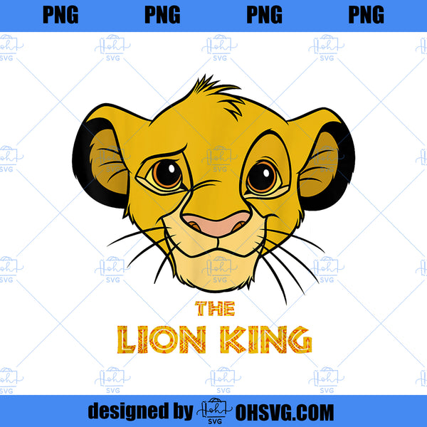 Disney Lion King Simba Face Portrait Movie Logo PNG Download, Movies P ...