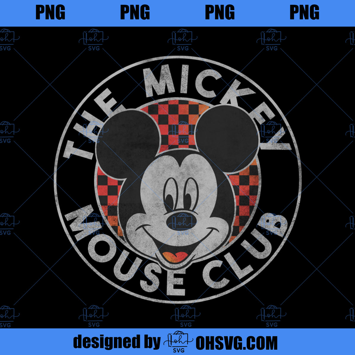 Disney Mickey And Friends Checker Mickey Mouse Club Logo PNG, Disney P ...