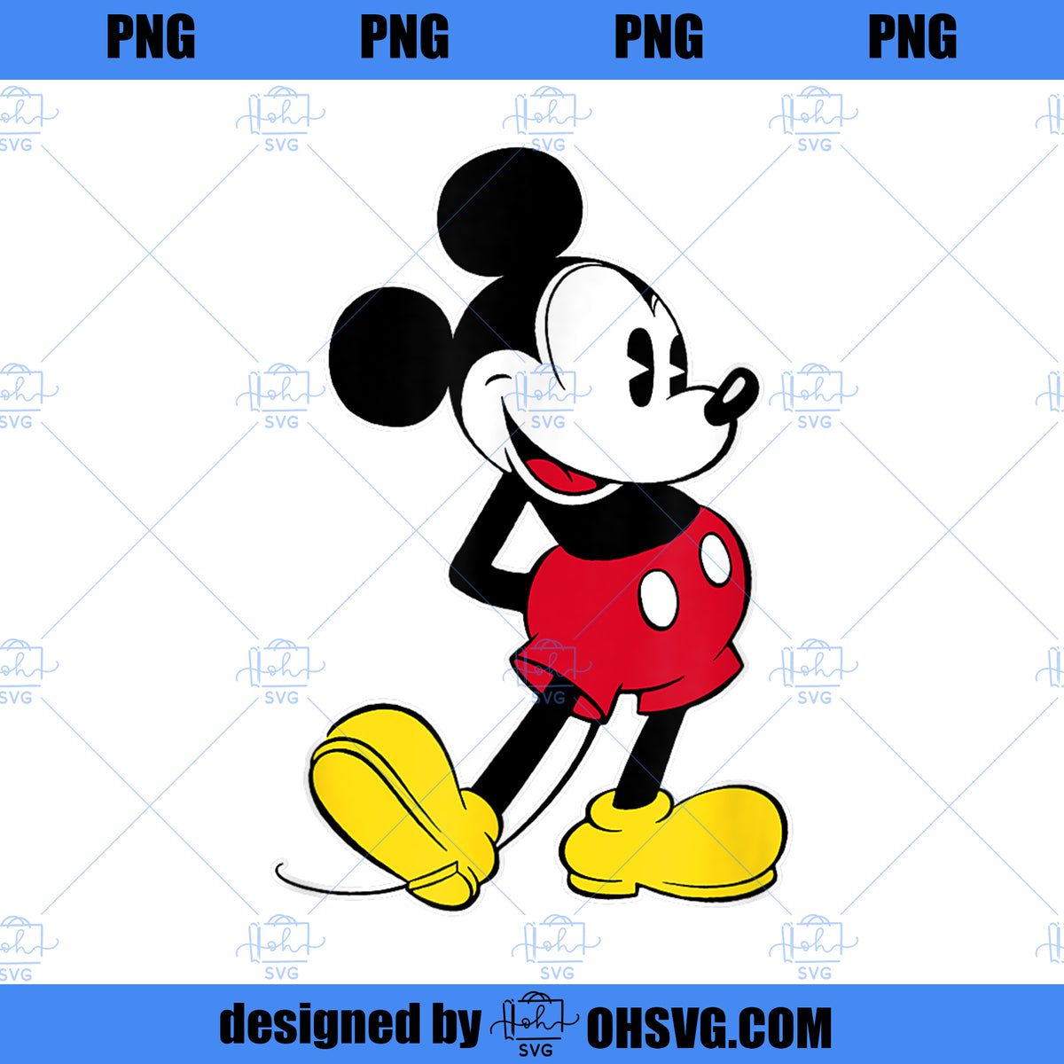 Disney Mickey Mouse Classic Pose PNG, Disney PNG, Mickey Friends PNG ...