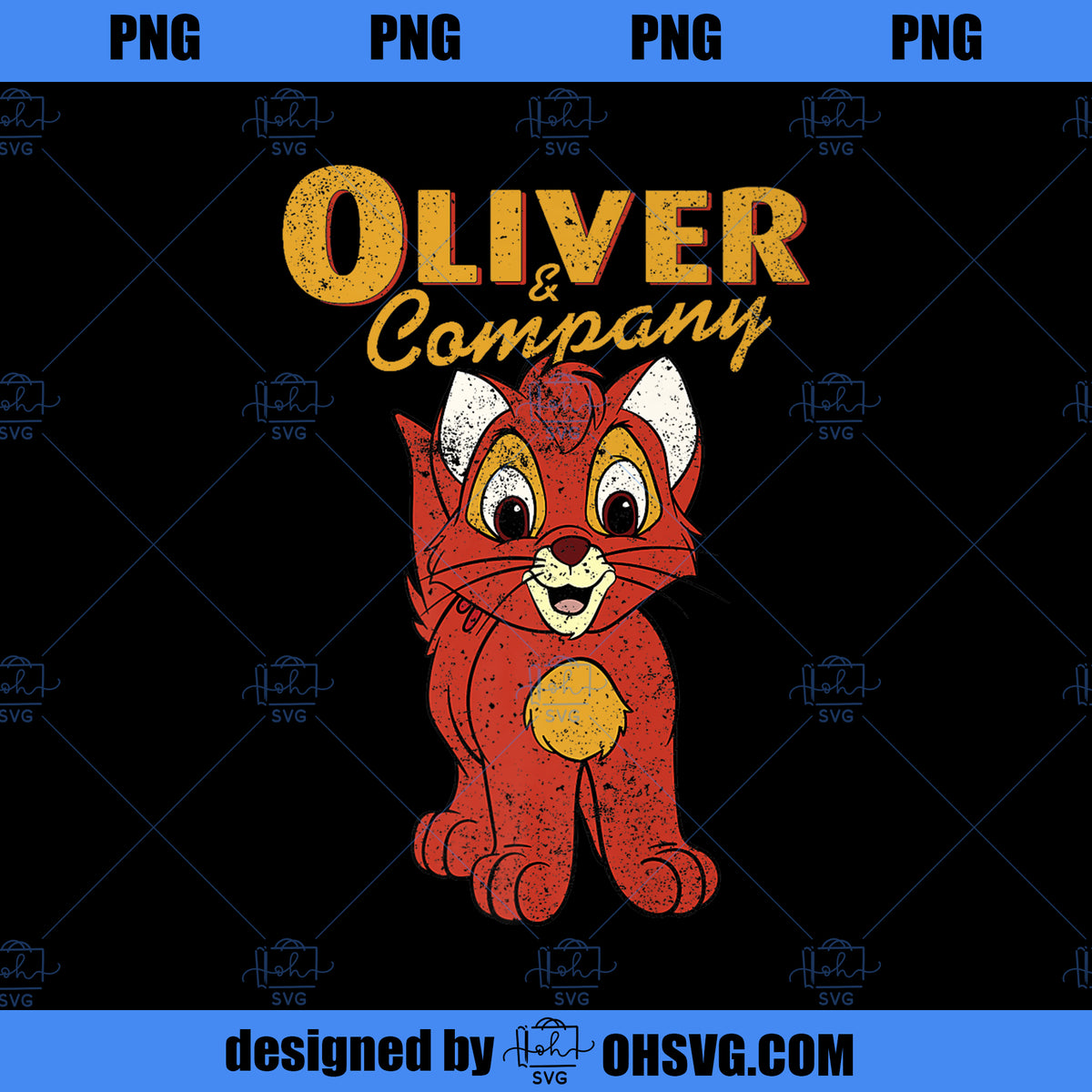 Disney Oliver Company Movie Portrait Premium Premium PNG Download, Mov ...