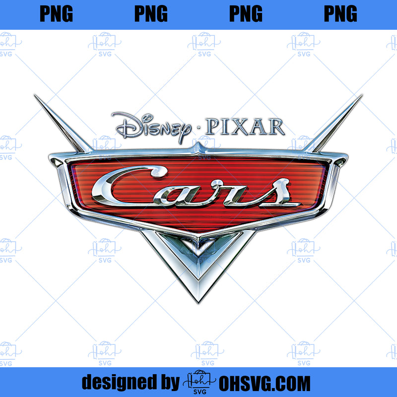 Disney Pixar Cars Official Grill Badge Logo Movie Title PNG, Disney PN ...