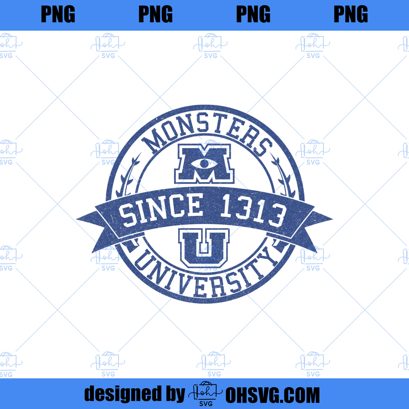 Disney Pixar Monsters University School Crest Movie Logo PNG Download ...