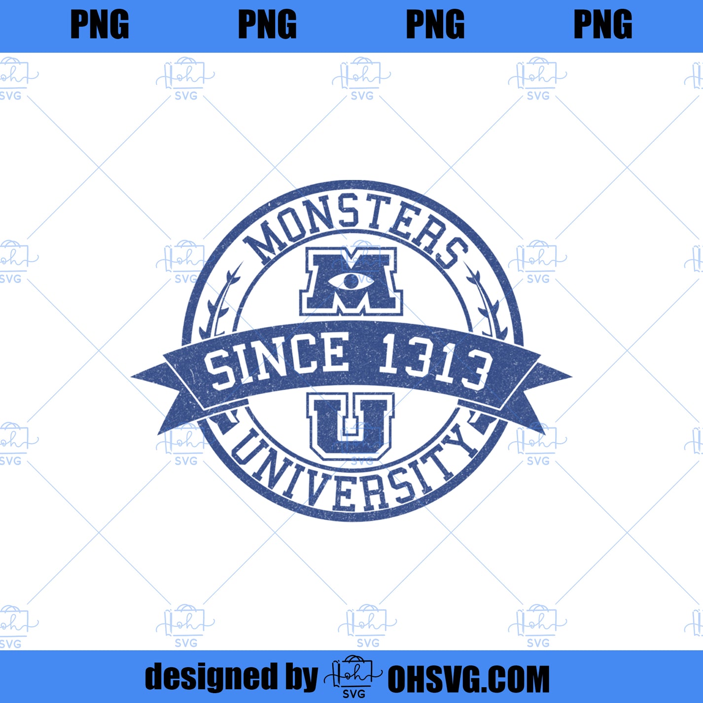 Disney Pixar Monsters University School Crest Movie Logo PNG Download ...