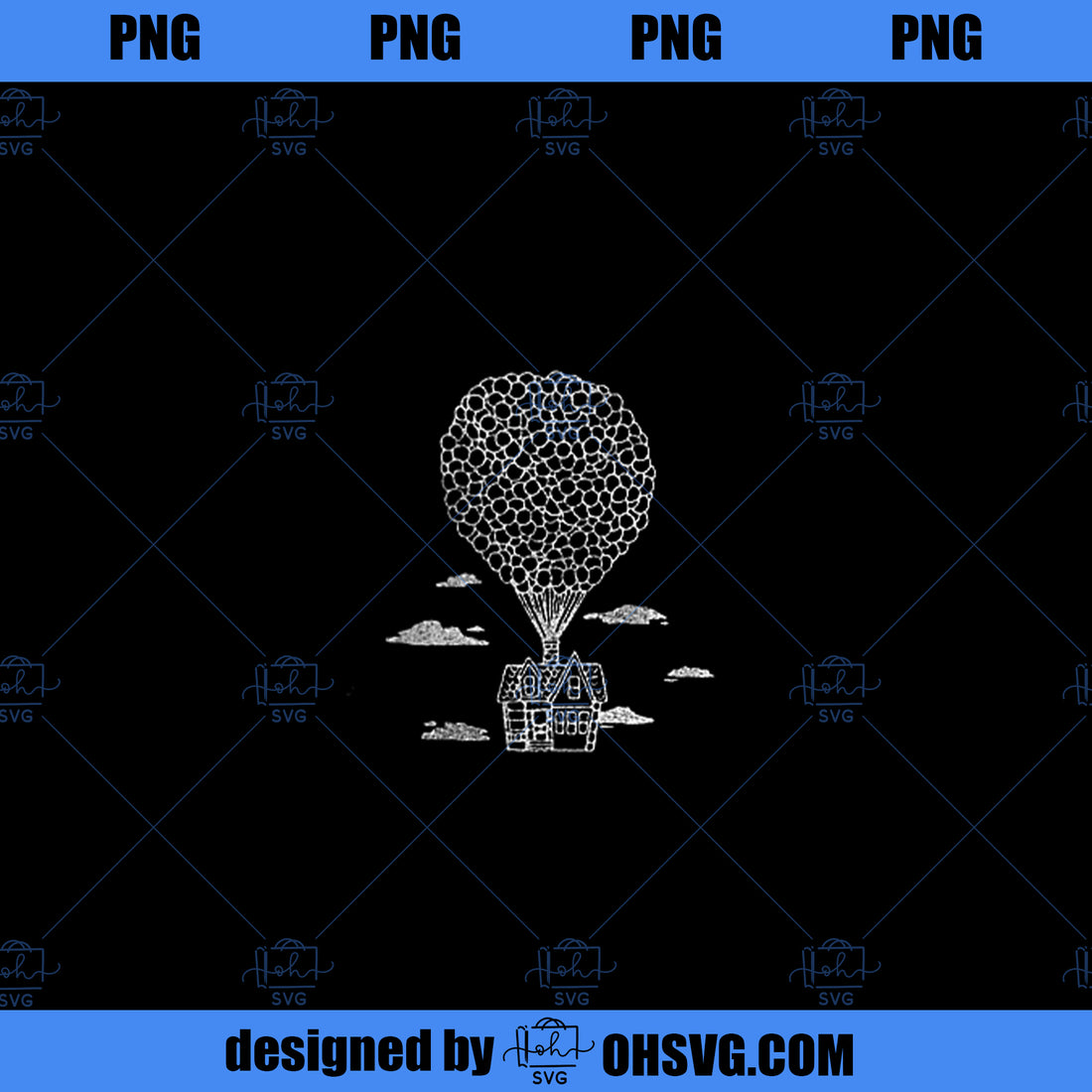 Disney Pixar Up Balloon Adventure Front Back PNG, Disney PNG, Disney P ...
