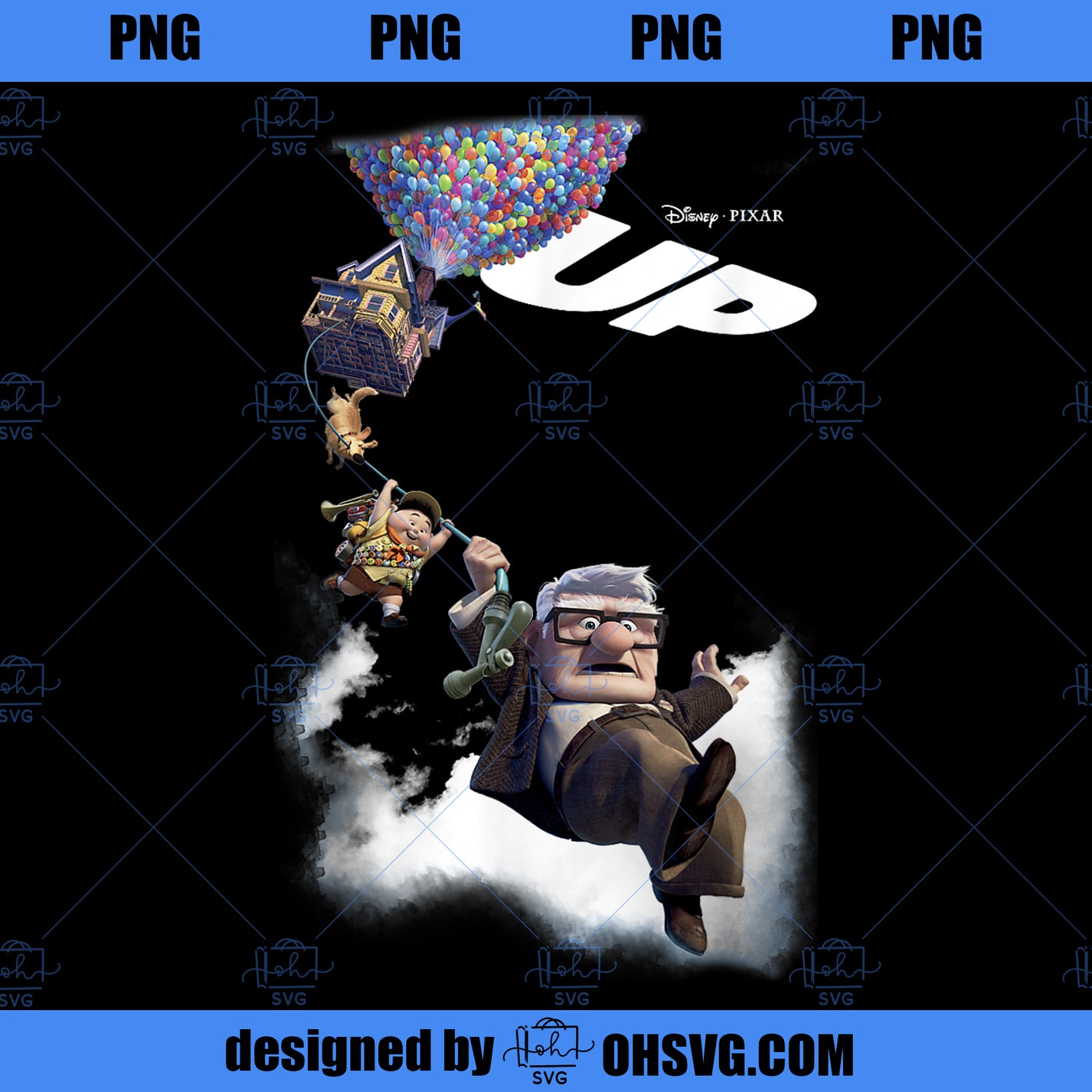 Disney Pixar Up Movie Poster Group Shot Graphic PNG Download, Movies P ...