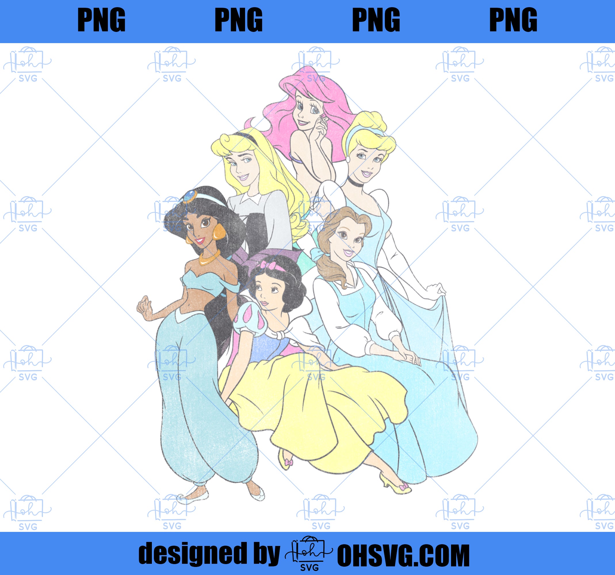 Disney Princess Group Shot Sweatshirt PNG, Disney PNG, Princess PNG – ohsvg