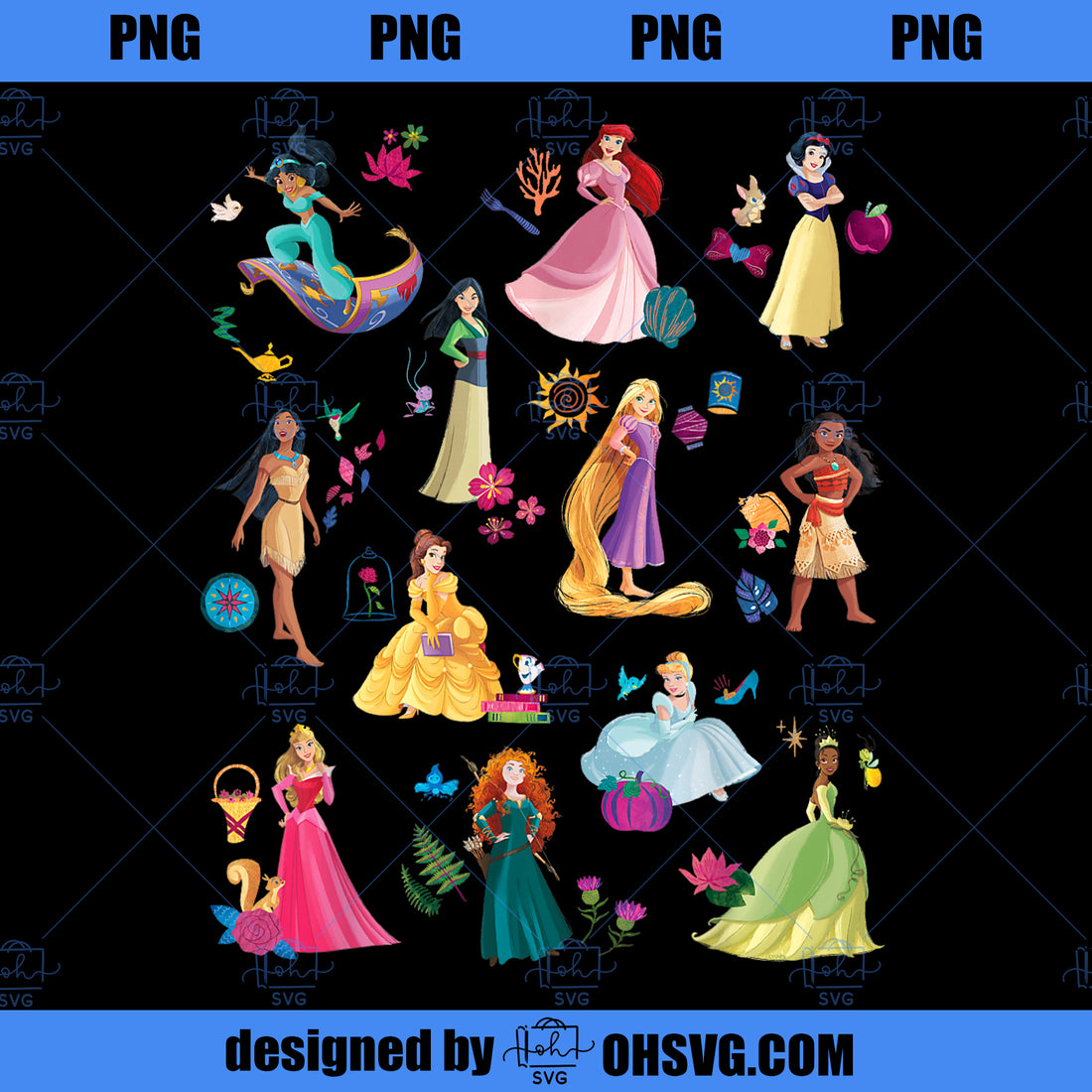 Disney Princess Magical Print PNG, Disney PNG, Disney Princess PNG – ohsvg