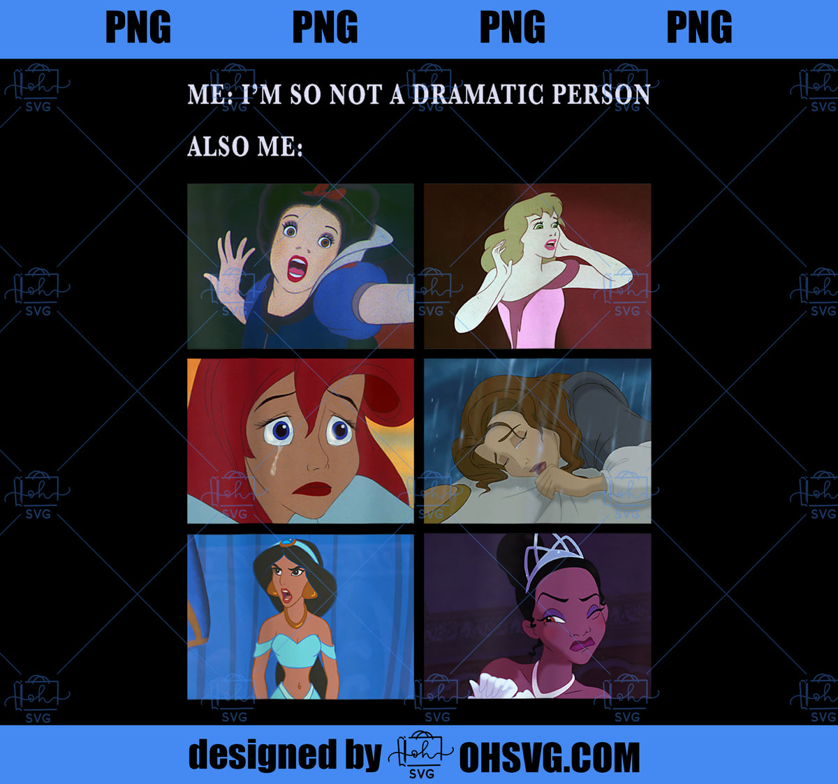 Disney Princess Not Dramatic Meme Panel PNG, Disney PNG, Princess PNG ...