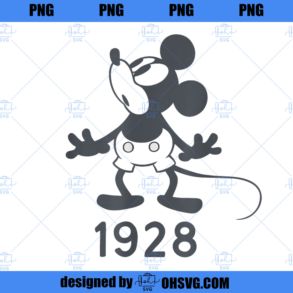 Disney Retro Mickey Mouse 1928 PNG, Disney PNG, Mickey Mouse PNG – ohsvg