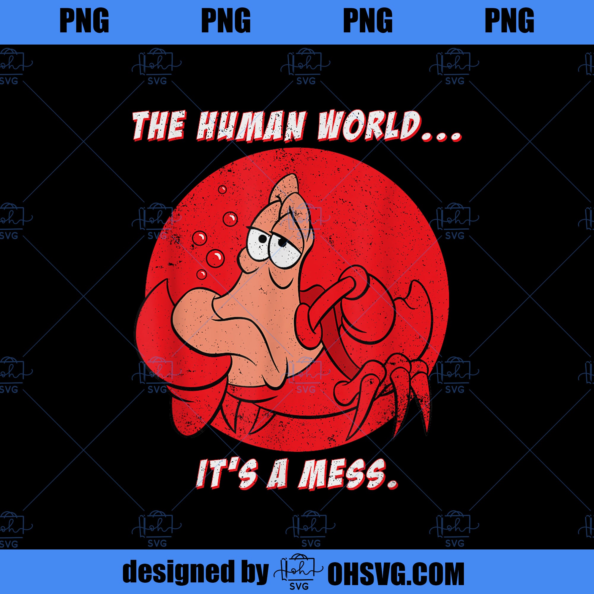 Disney The Little Mermaid Sebastian The Human World PNG, Disney PNG, T ...