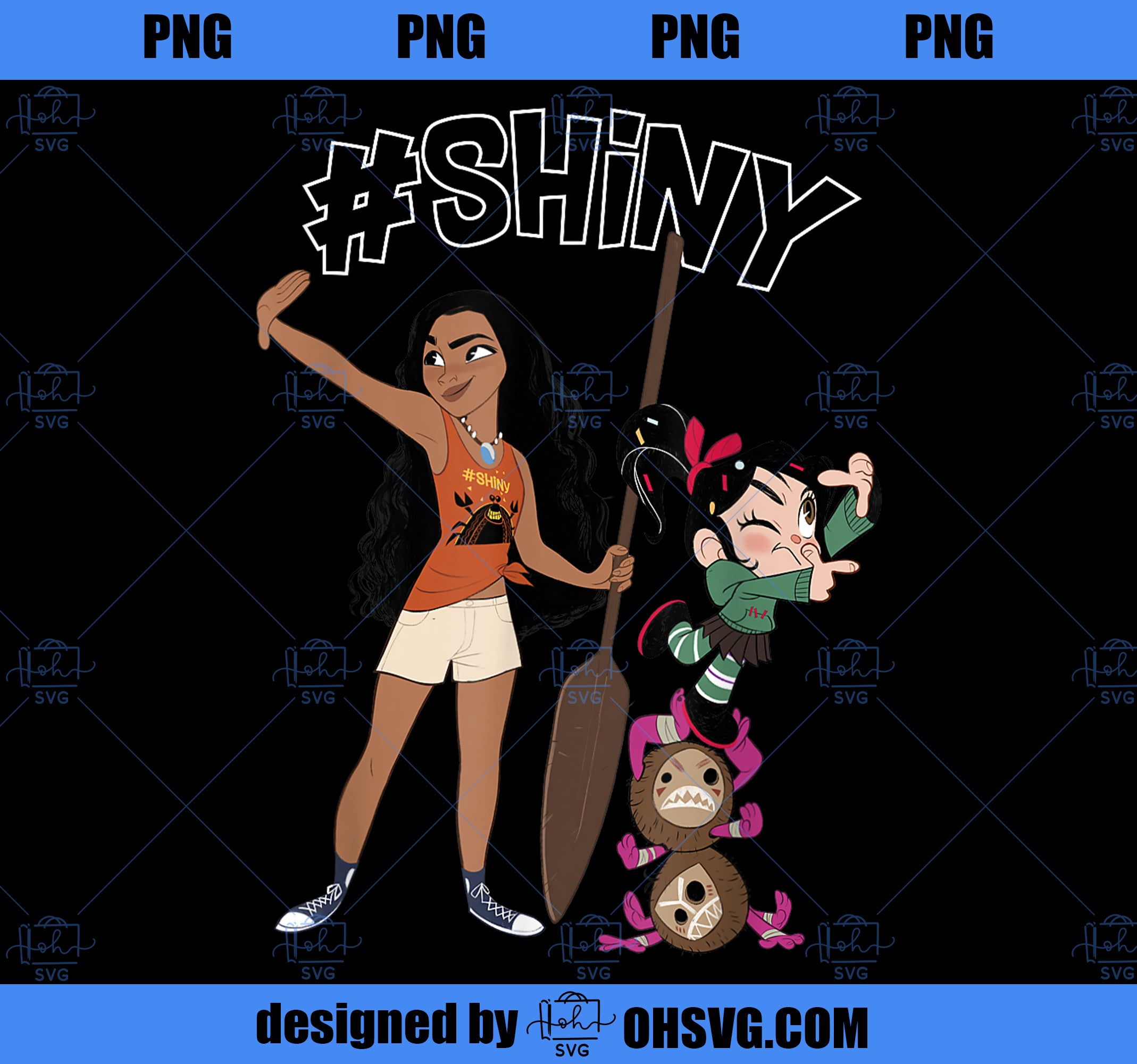 Disney Wreck It Ralph 2 Comfy Princess Moana Shiny T-Shirt PNG, Disney ...