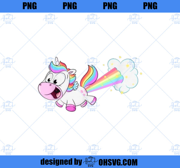 Farting Unicorn T shirt Funny Rainbow Farts PNG, Magic Unicorn PNG, Un ...