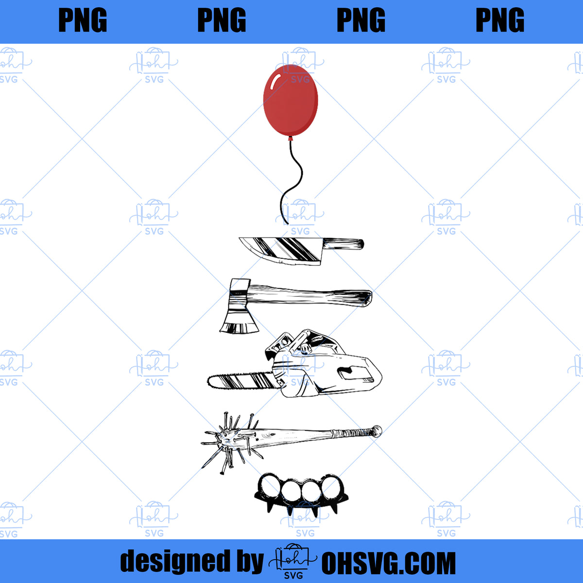 Horror Movie Weapons PNG Download, Movies PNG, Horror PNG - ohsvg