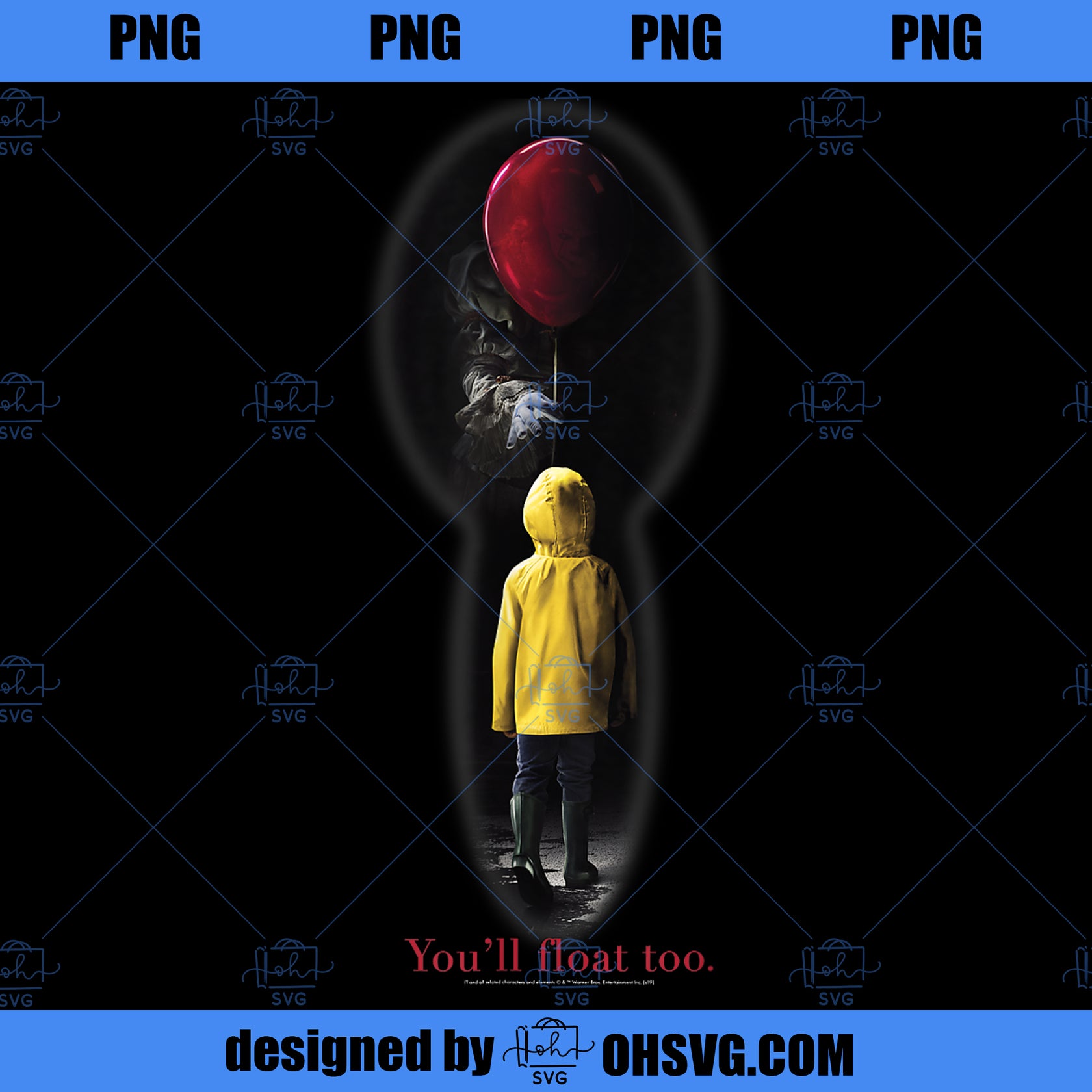 IT Movie Georgie Red Balloon You ll Float Too PNG, Movies PNG, IT Movi ...