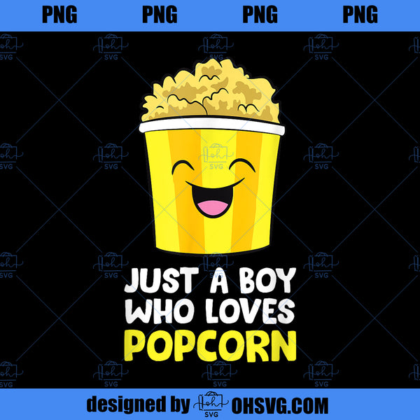 Just a Boy Who Loves Popcorn Cinema Movie Watching Popcorn PNG, Movies ...