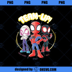 Kids Marvel Spidey and His Amazing Friends Team Up PNG, Marvel PNG, Ma ...