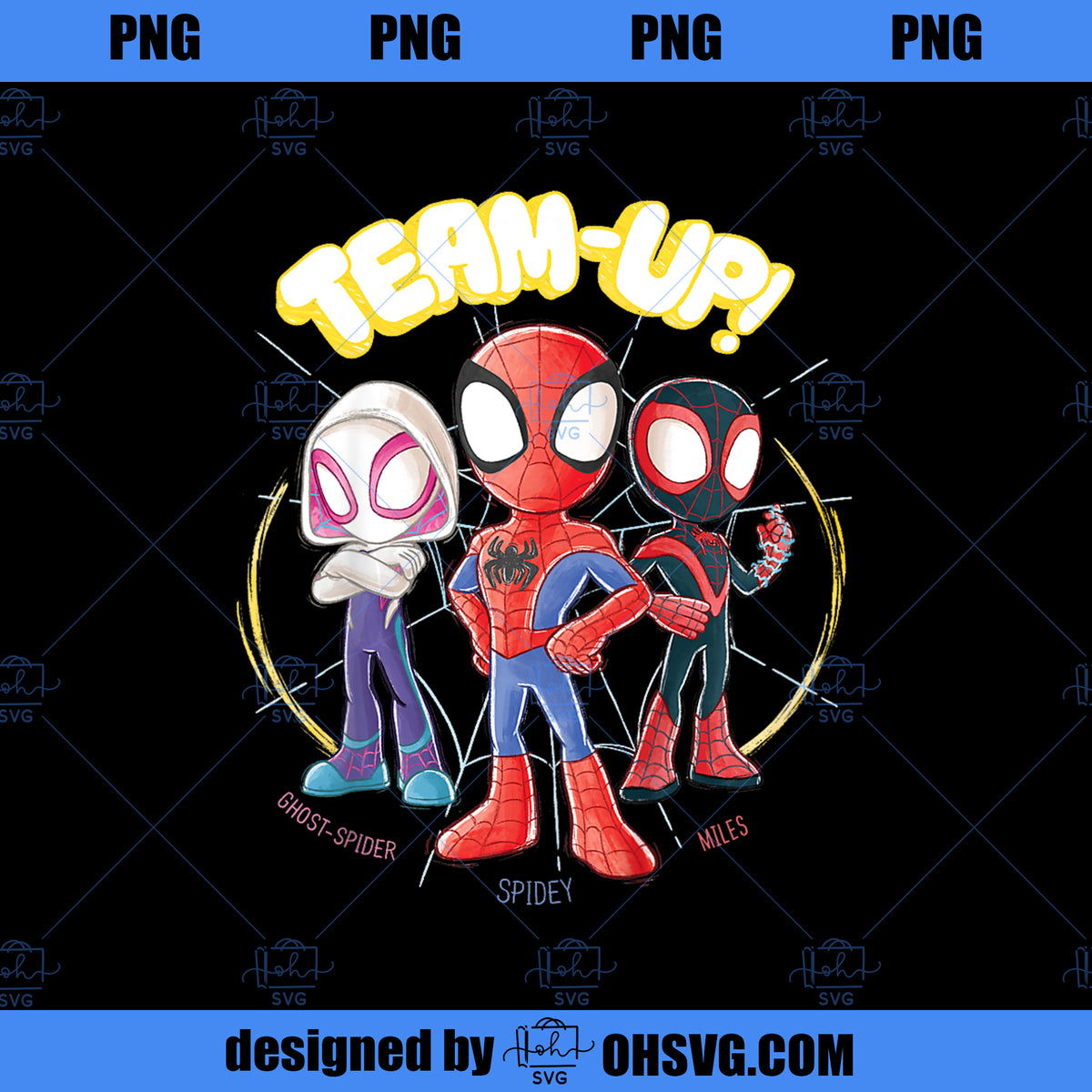 Kids Marvel Spidey and His Amazing Friends Team Up PNG, Marvel PNG, Ma ...