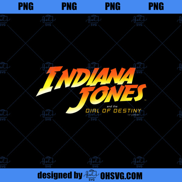 Lucasfilm Indiana Jones and the Dial of Destiny Movie Logo PNG, Movies ...