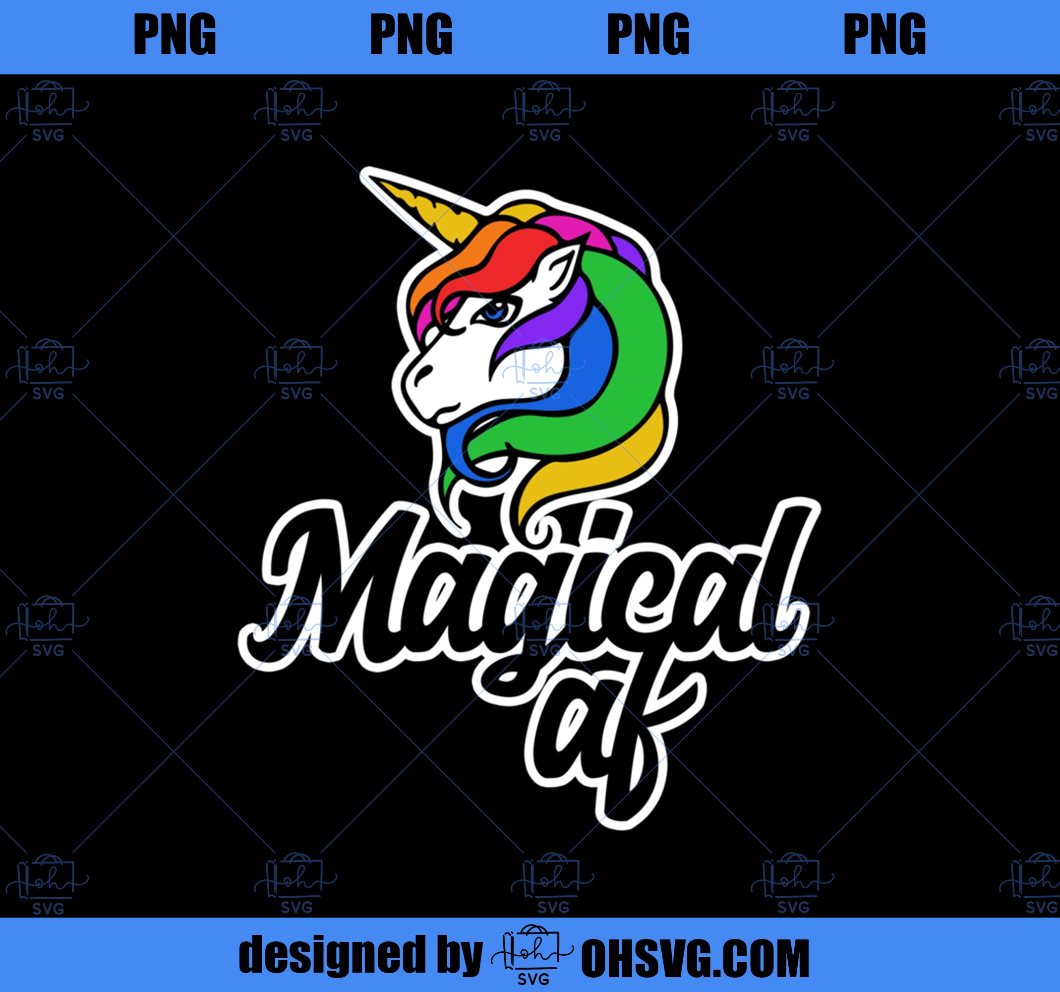 Magical AF s magical unicorn art retro PNG, Magic Unicorn PNG, Unicorn ...