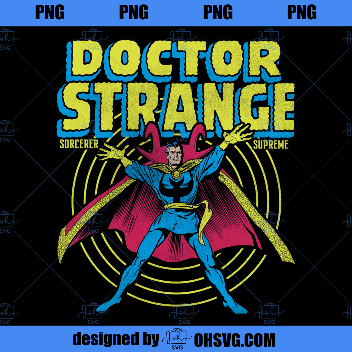 Marvel Avengers Doctor Strange Sorcerer Supreme Portrait PNG, Marvel P ...