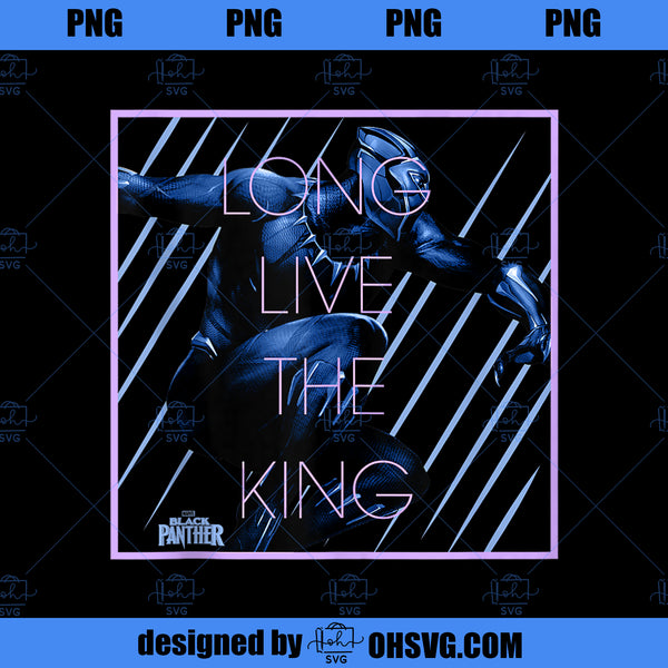 Marvel Black Panther Long Live The King Action Pose Panel PNG, Marvel ...