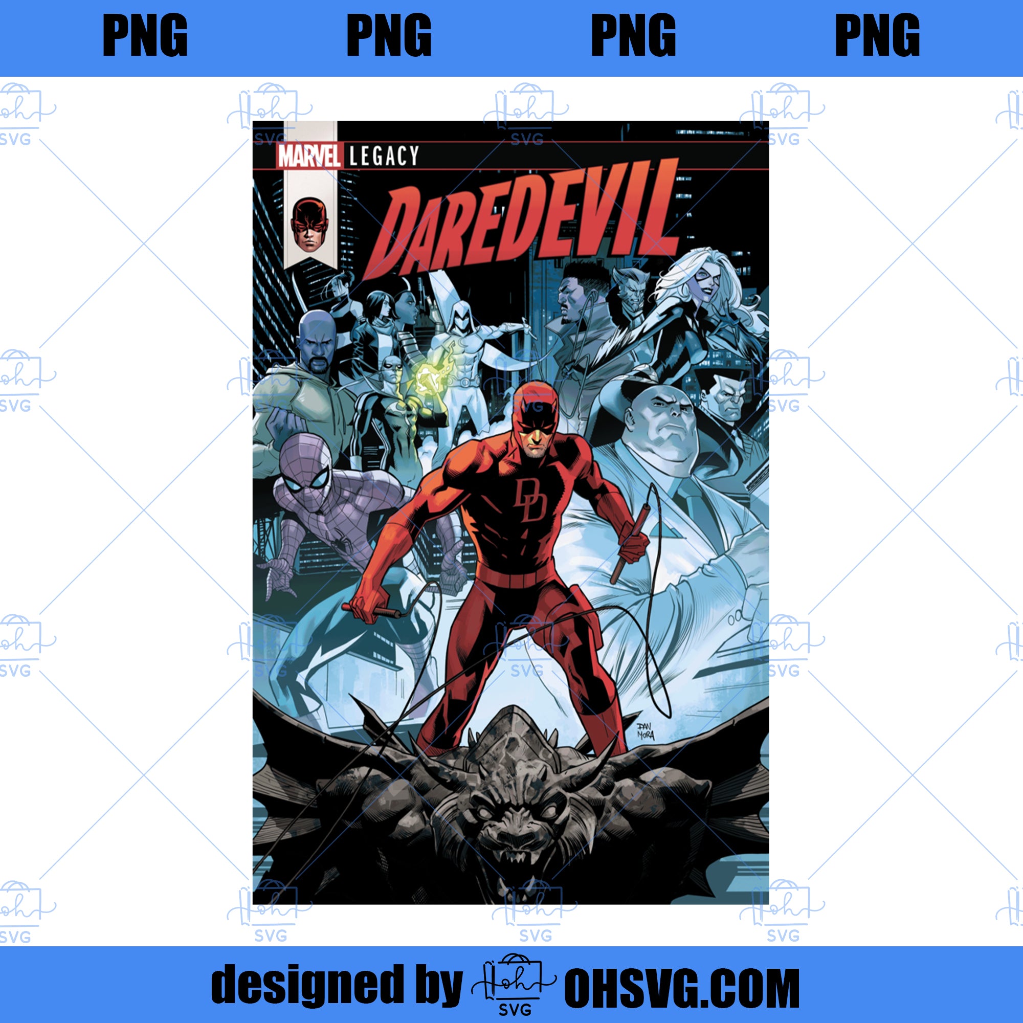 Marvel Daredevil Legacy Comic Cover PNG, Marvel PNG, Daredevil PNG – ohsvg