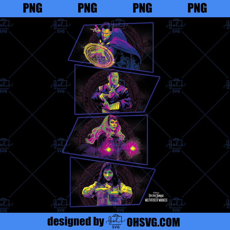 Marvel Doctor Strange In The Multiverse Of Madness Panels PNG, Marvel ...