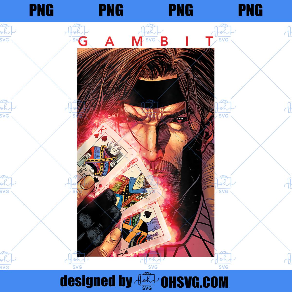 Marvel Gambit Glowing Cards Poster Logo PNG, Marvel PNG, Marvel Gambit ...