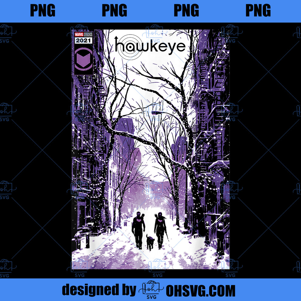 Marvel Hawkeye Disney Plus Group Shot Urban Winter Poster PNG, Marvel ...