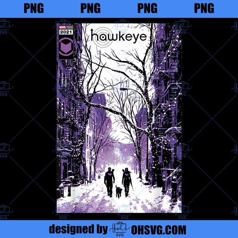 Marvel Hawkeye Disney Plus Group Shot Urban Winter Poster PNG, Marvel ...