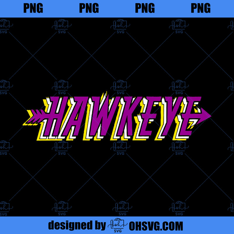 Marvel Hawkeye The Ultimate Retro Logo Graphic PNG, Marvel PNG, Marvel ...
