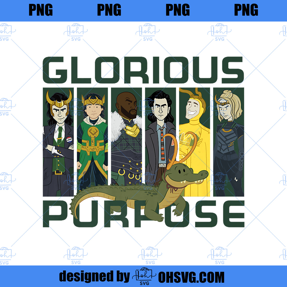 Marvel Loki Variants Alligator Loki Glorious Purpose Premium PNG, Marv ...