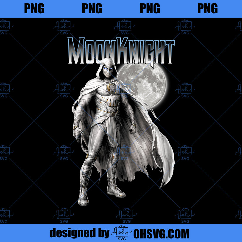 Marvel Moon Knight Profile Poster Premium PNG, Marvel PNG, Moon Knight ...