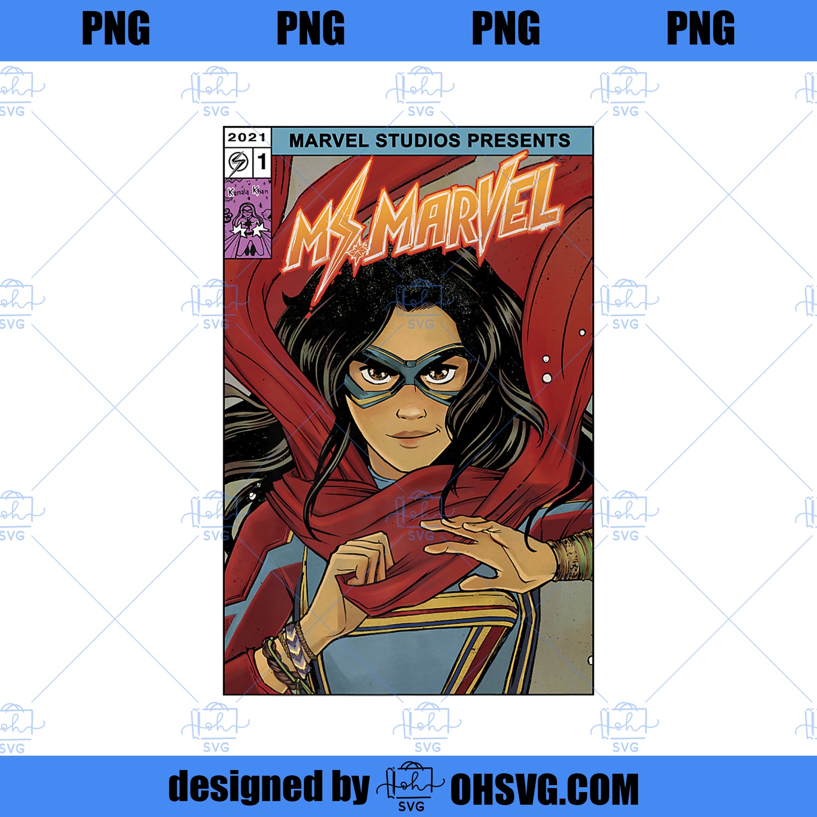 Marvel Ms Marvel Comic Cover Premium PNG, Marvel PNG, Ms Marvel PNG – ohsvg