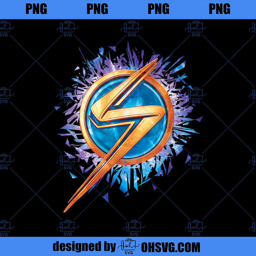 Marvel Ms Marvel Lightning Bolt Icon 1 PNG, Marvel PNG, Ms Marvel PNG ...