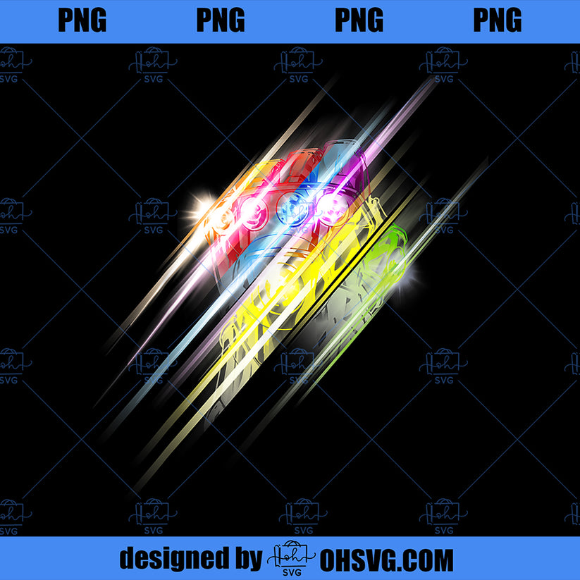 Marvel Rainbow Infinity Gauntlet with Infinity Stones PNG, Marvel PNG ...