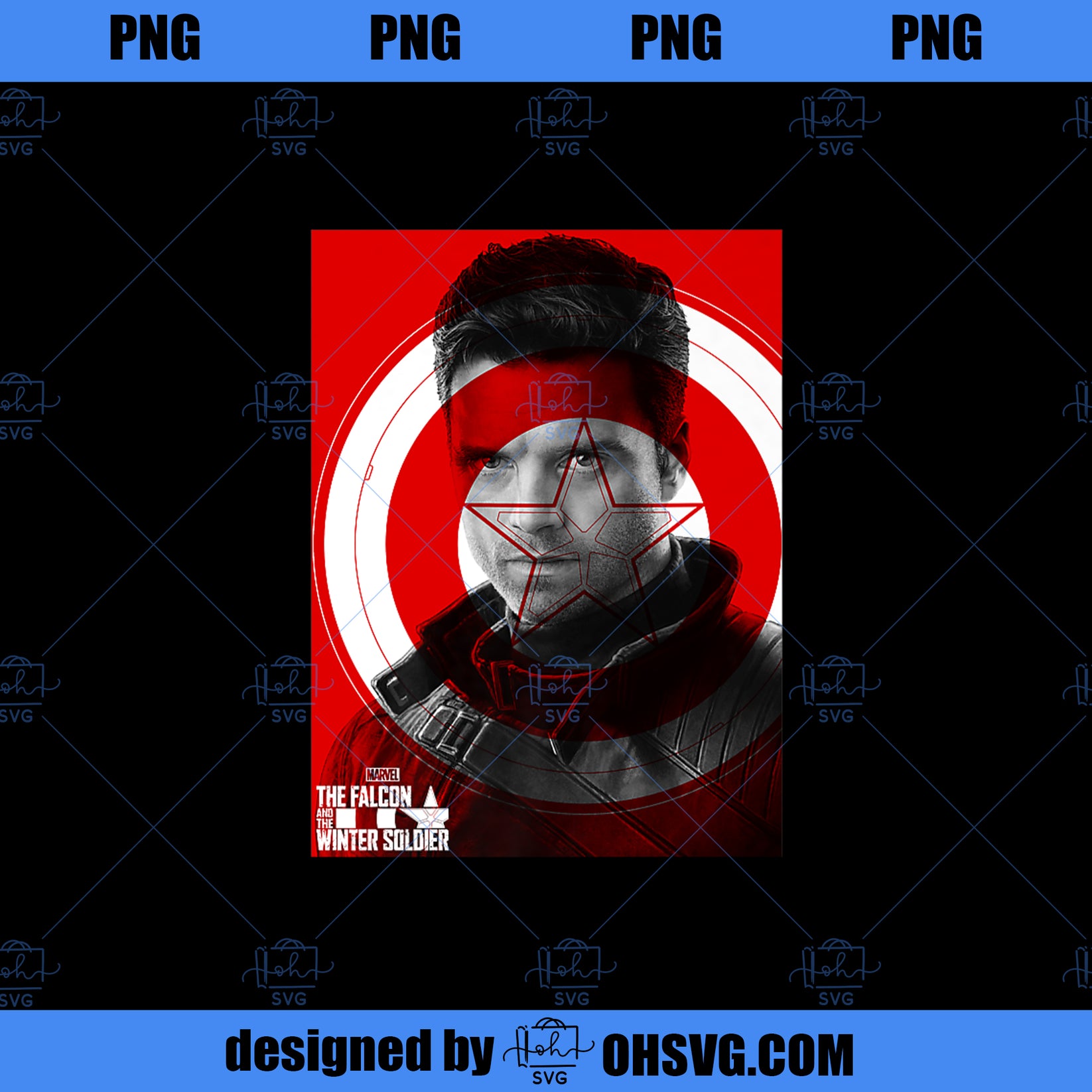 Marvel The Falcon And The Winter Soldier Bucky Shield Poster Premium P ...