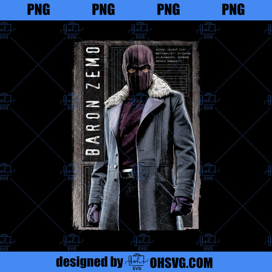 Marvel The Falcon and The Winter Soldier Baron Zemo Details PNG, Marve ...