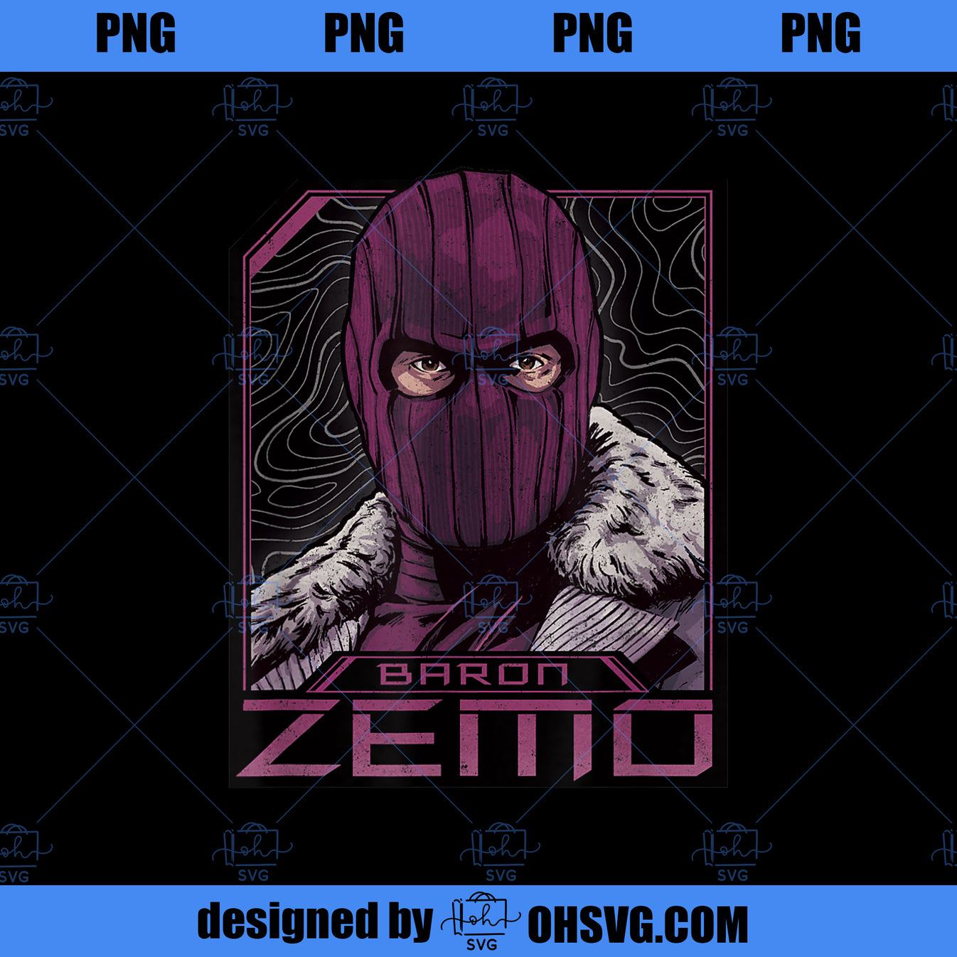Marvel The Falcon and The Winter Soldier Baron Zemo Masked PNG, Marvel ...