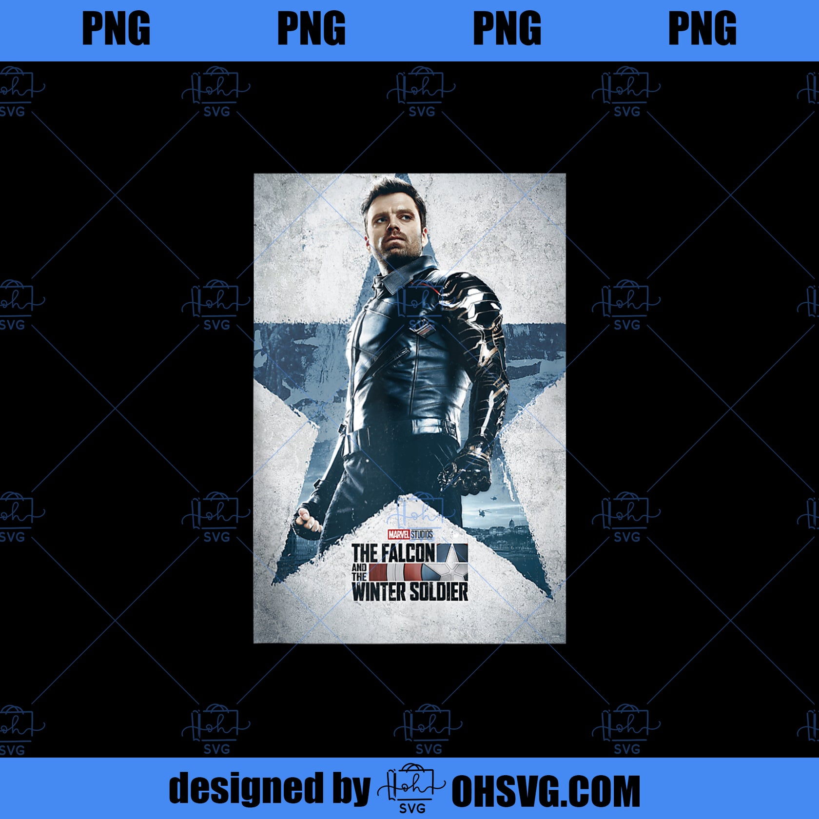Marvel The Falcon and The Winter Soldier Bucky Barnes Poster PNG, Marv ...