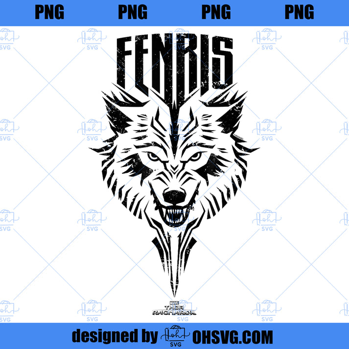 Marvel Thor Ragnarok Fenris The Wolf Stamped PNG, Marvel PNG, Marvel T ...