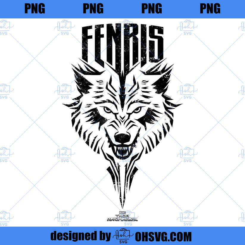 Marvel Thor Ragnarok Fenris The Wolf Stamped PNG, Marvel PNG, Marvel T ...