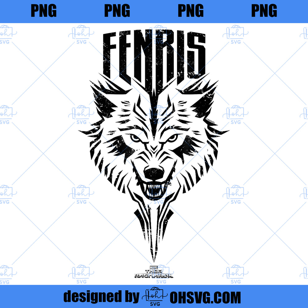 Marvel Thor Ragnarok Fenris The Wolf Stamped PNG, Marvel PNG, Marvel T ...