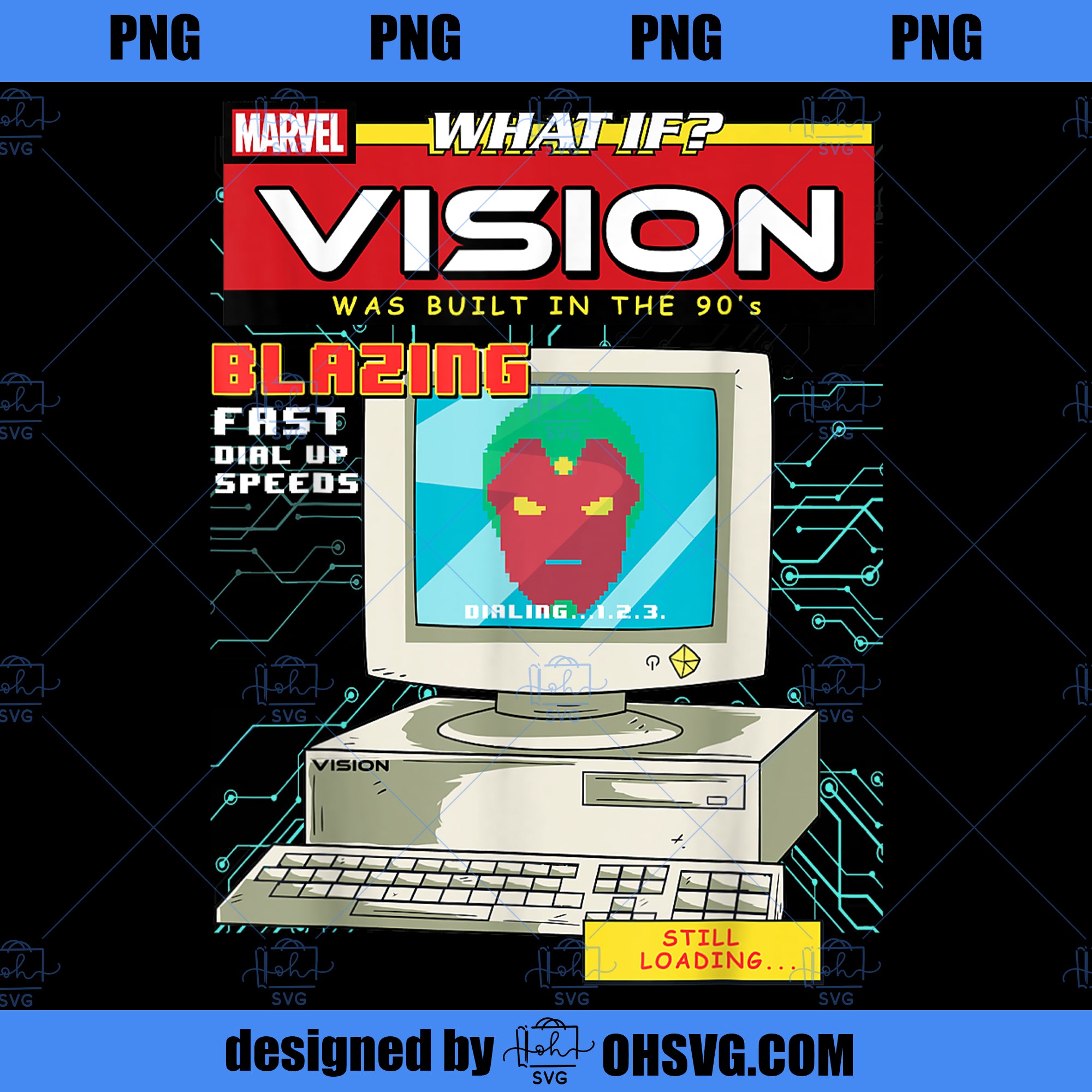 Marvel What If Vision Was Built In The 90 s Comic Cover PNG, Marvel PN ...