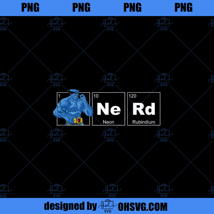 Marvel XMen Beast Periodic Table Nerd PNG, Marvel PNG, Marvel XMen PNG ...