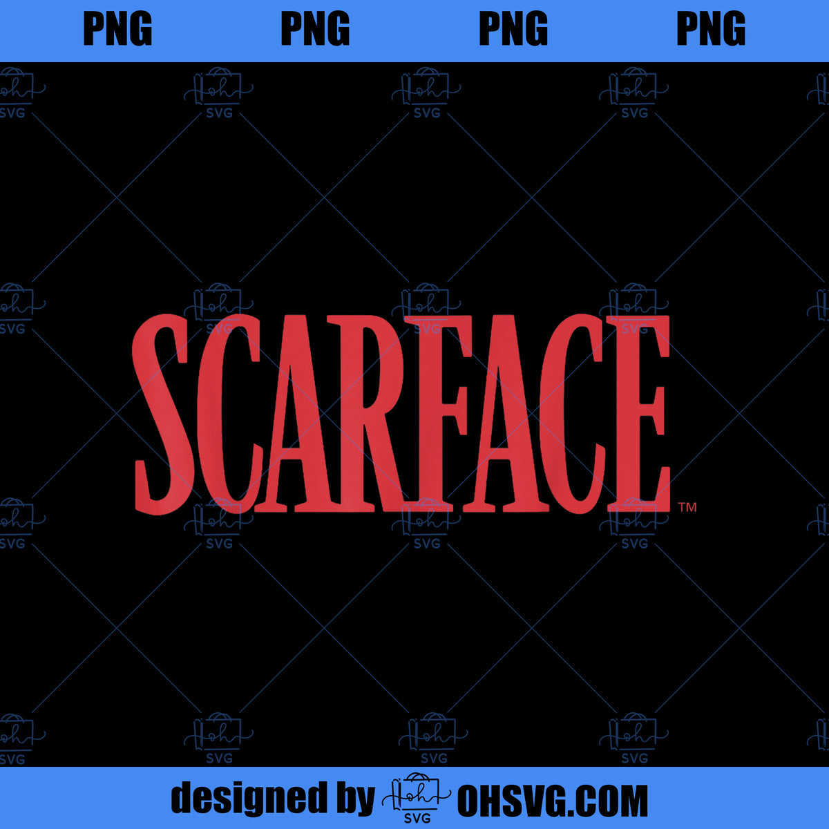 Scarface Bold Red Movie Text Graphic PNG, Movies PNG, Scarface PNG - ohsvg
