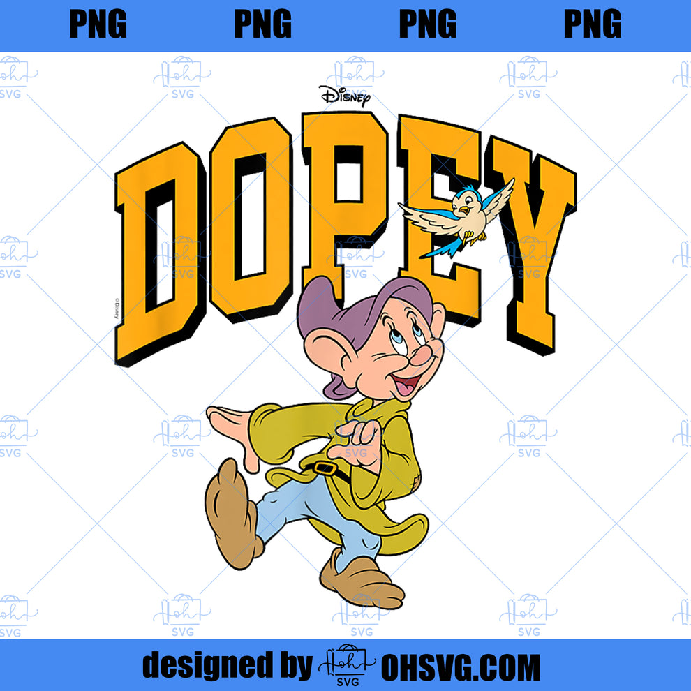 Snow White Dopey Easily Distracted PNG, Disney PNG, Snow White PNG – ohsvg